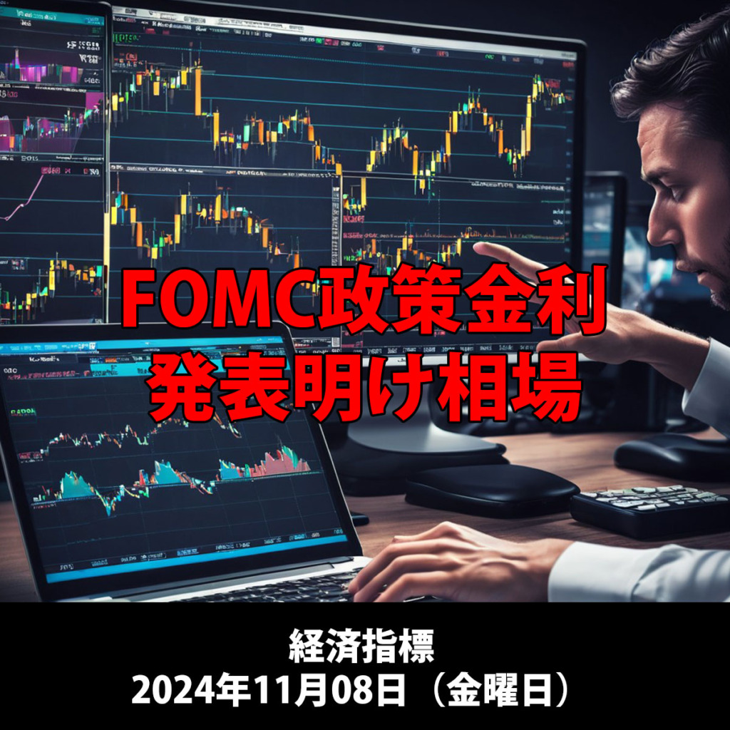 2024年11月08日（金曜日）経済指標 FOMC政策金利声明 発表明け相場 | 1hr.jp